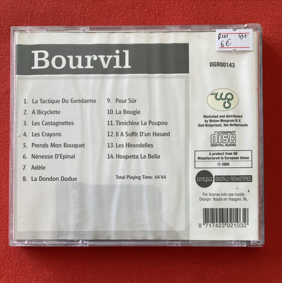 BOURVIL 2005 DGR80143 Good Condition CD | eBay