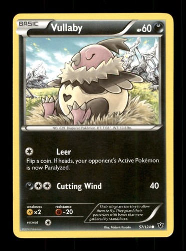 Vullaby 57/124 Non-Holo Nintendo Pokemon Trading Card TCG | eBay