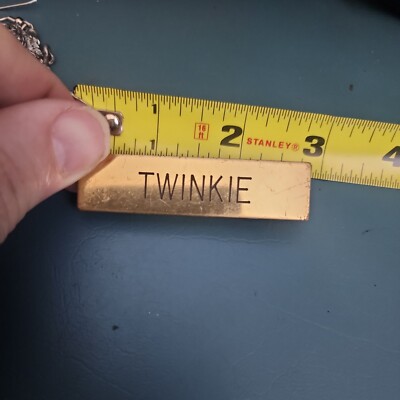 Twinkie Military name plate pin | eBay