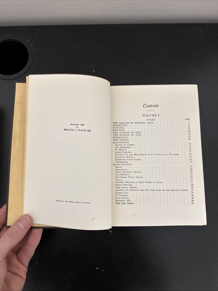 Collected Works of Edgar Allan Poe & Oscar Wilde 1927 Hardcover Set (2 ...