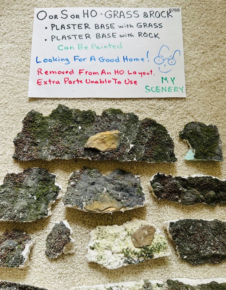 HO or S or O SCALE - CAST PLASTER ROCKS - BIG VARIETY (6769) | eBay