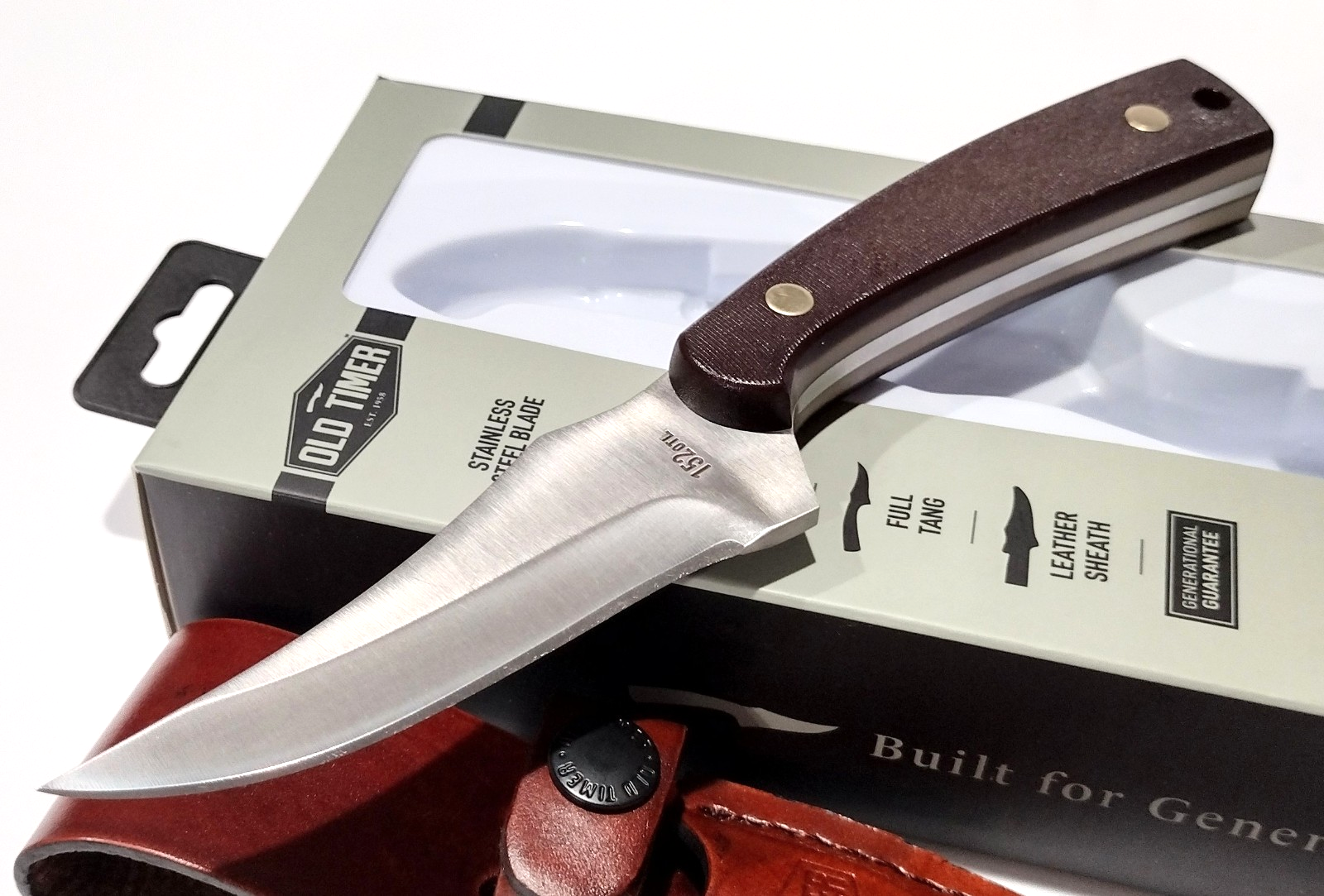 Schrade Old Timer Delrin Large Sharpfinger Upswept Hunting Skinning ...