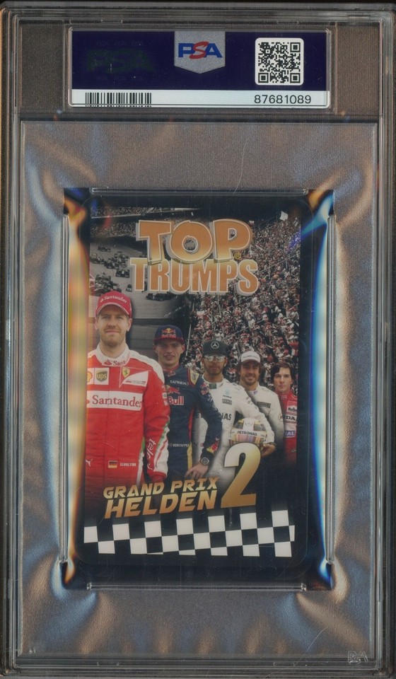 2016 Top Trumps F1 Racing Grand Prix Heroes Max Verstappen PSA 10 GEM ...