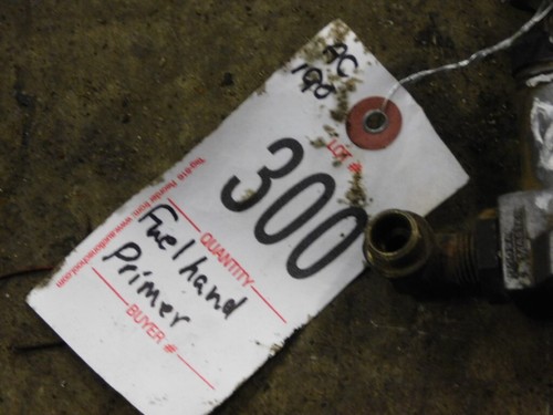 Allis Chalmers 190 Tractor Hand Primer Fuel Tag #300upstairs | eBay