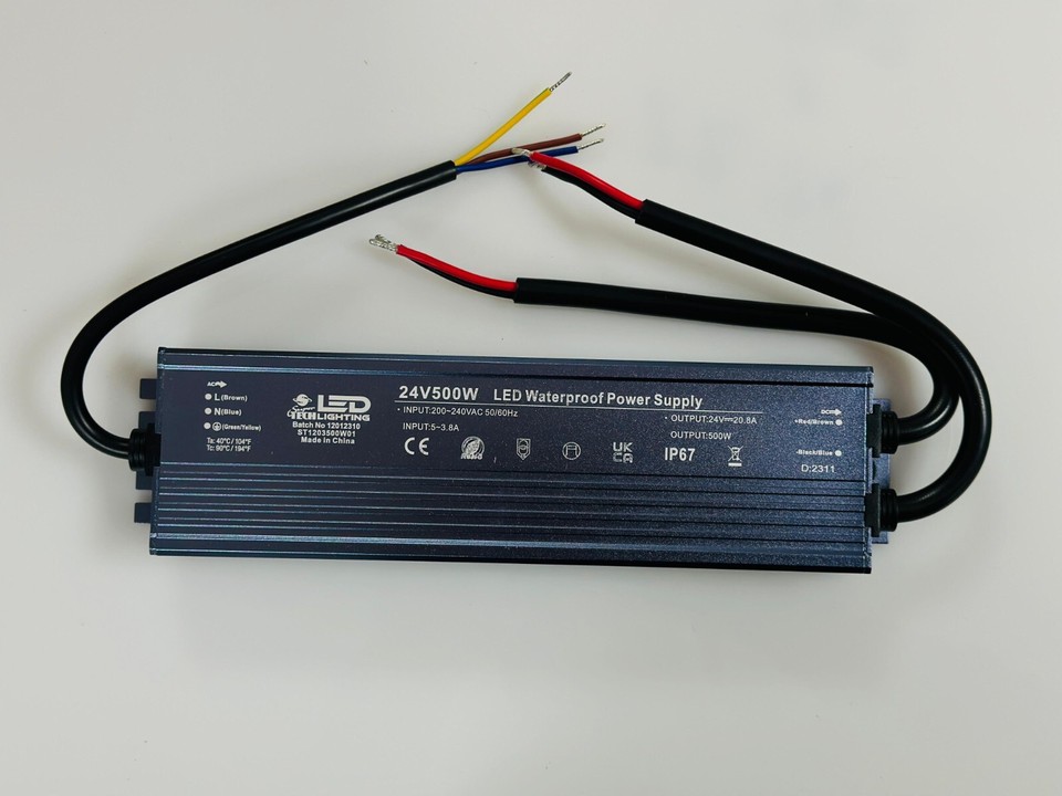 100w to 600W DC24V Waterproof Power Supply Transformer Adapter Driver ...