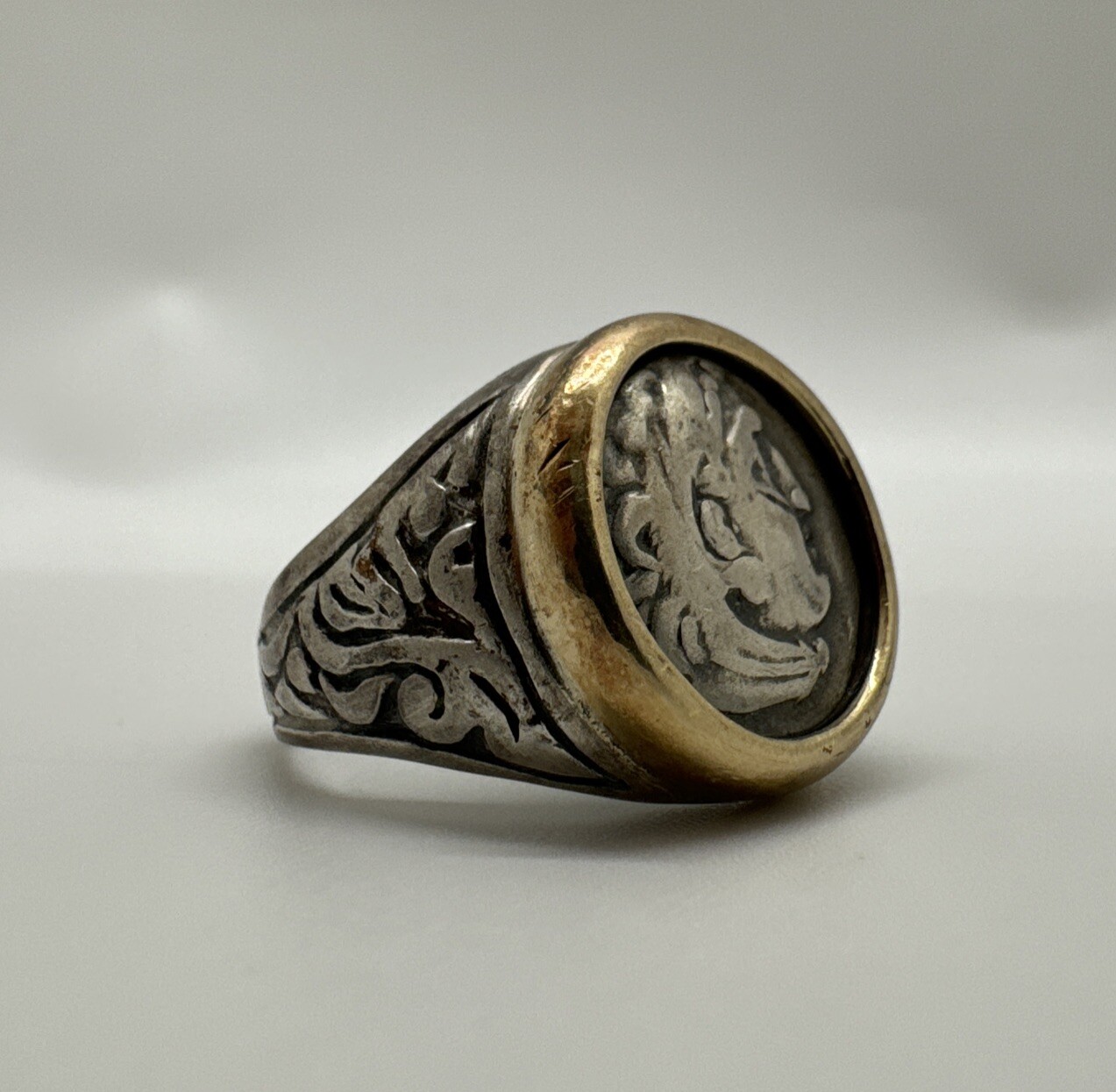 Alexander The Great As Hercules Coin Ring Drachm Zeus… - Gem