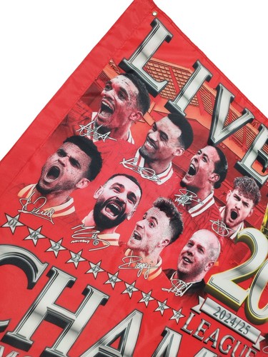 Liverpool Champions Flag 20 Times- Jumbo 189 x 122cm 2024-2025 | eBay UK