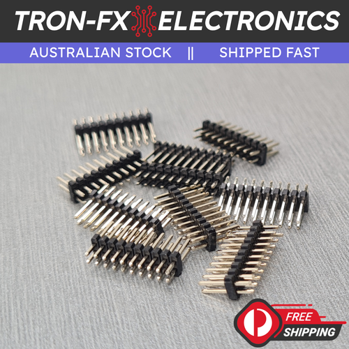 10PCS 10 Way Header Pin Dual Row 1.27mm Pitch Pin Spacing 10P Double ...