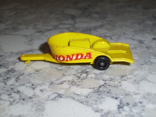 LESNEY MATCHBOX No. 38 HONDA MOTORCYCLE TRAILER REGULAR WHEELS | eBay