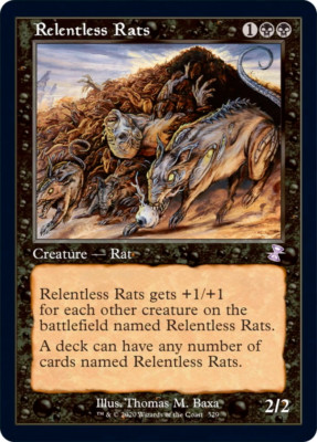 MTG Relentless Rats Time Spiral Remastered Magic the Gathering - NM/M ...