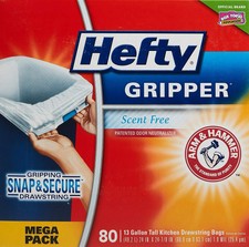 Discontinued Hefty Handy Saks on The Go 4 Gallon Trash Bags 10 Count ...