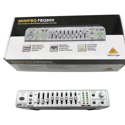 NEW Behringer MINIFBQ FBQ800 Ultra-Compact 9-Band Graphic Equalizer ...