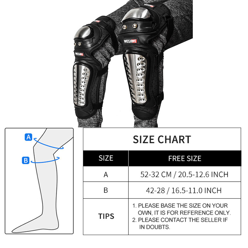 WOSAWE Motorcycle Knee Elbow Pads Protective Guards ATV Racing Sports ...