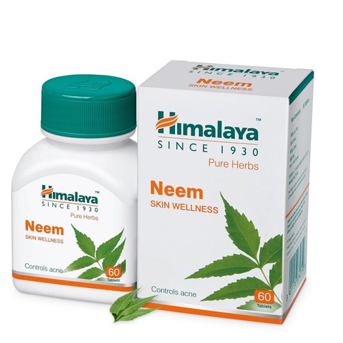 Neem Skin Wellness Tablets Acne Control & Blood Purification Himalaya ...