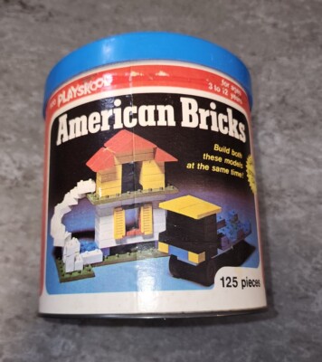 Playskool American Bricks Set #820 - 96 Bricks 1976 - Used | eBay