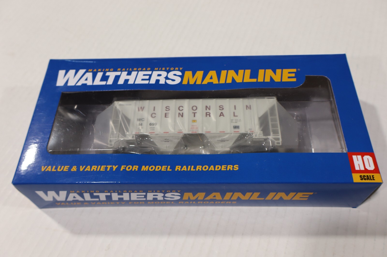 Walthers MainLine 910-7973 WISCONSIN CENTRAL COBERED HOPPER #84699 | eBay