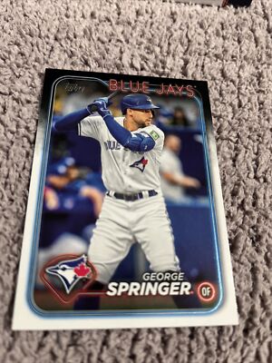 2024 Topps Series 1 #72 George Springer Toronto Blue Jays Baseball Card ...