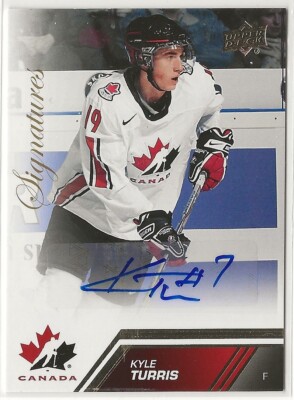 2013-14 Upper Deck Team Canada Autographs Signatures #146 Kyle Turris ...