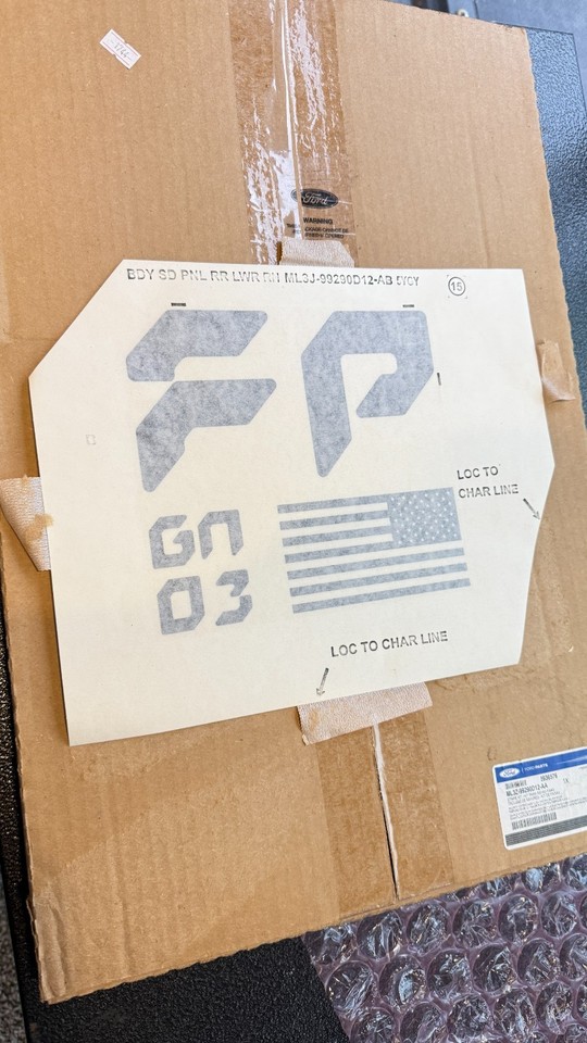 New OEM genuine Ford Raptor FP RH Rear Bed Decal 2021-2024 F150 ML3Z ...