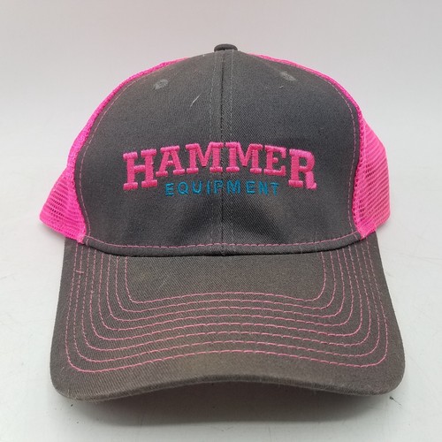 Hammer Equipment Strapback Cap Pink Mesh Impressions Advertising One ...