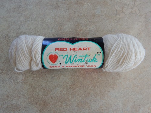 New Coats & Clark Red Heart Wintuk Yarn EGGSHELL #1273 Off-White ...