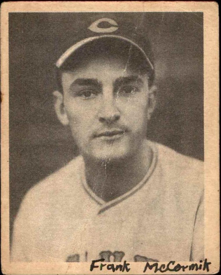 1939 Play Ball - Frank McCormick #36 Name in Upper and Lower Case (RC ...