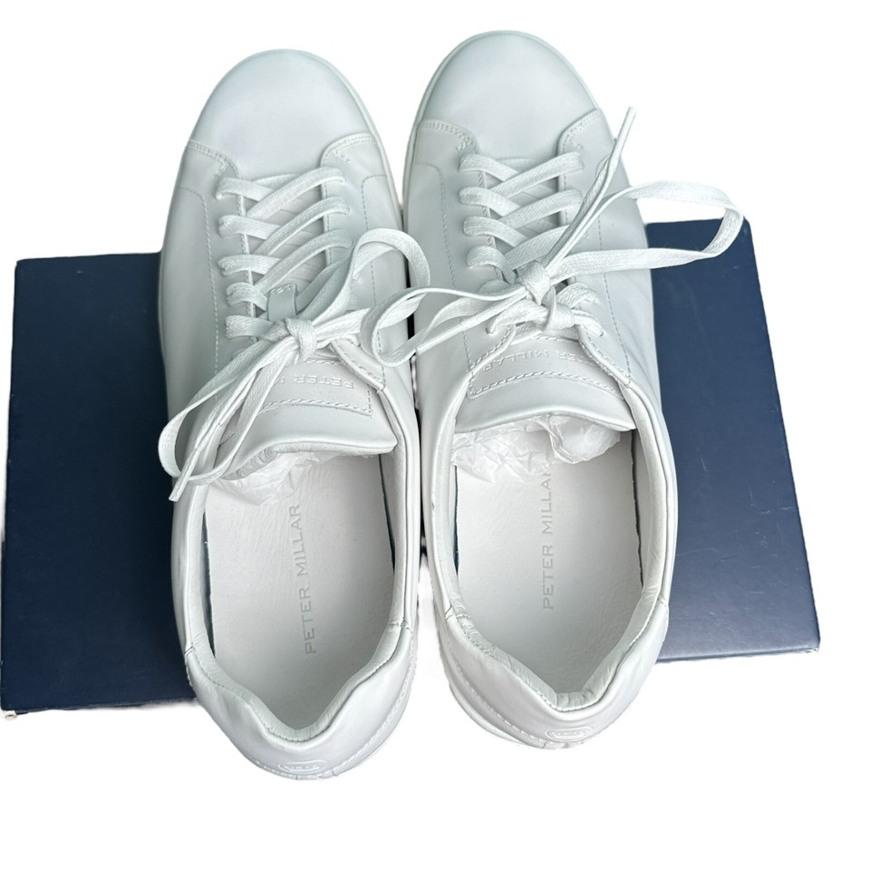 Peter Millar Vantage Lite Sneakers White Mens 10 Golf Casual Shoes New ...