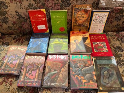 Harry Potter Complete Set With Two First American Editions + Extras! | eBay