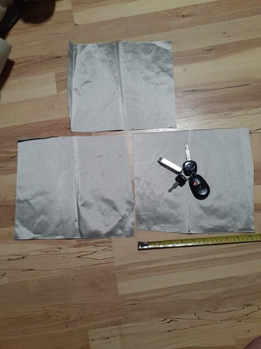RF wifi frequency blocking material x3 Military grade FARADAY cloths ...