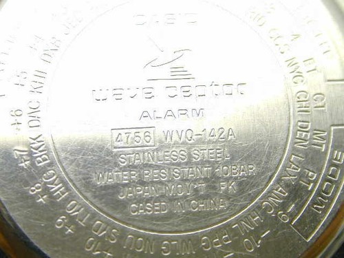 CASIO WAVE CEPTOR #4756 WVQ-142A Atomic Radio-Controlled Men's Watch ...