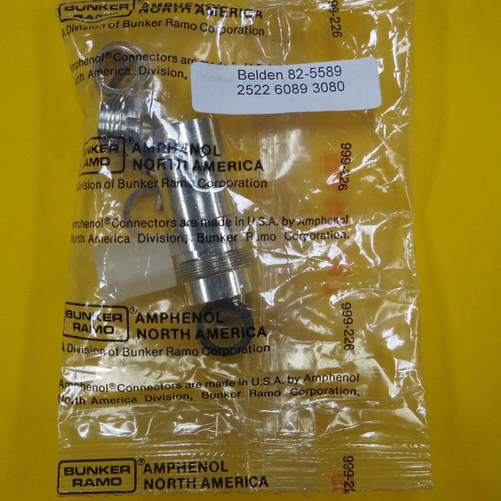 Amphenol 82-5589 RF 6975 Twinax Female in-line Connector for Belden ...