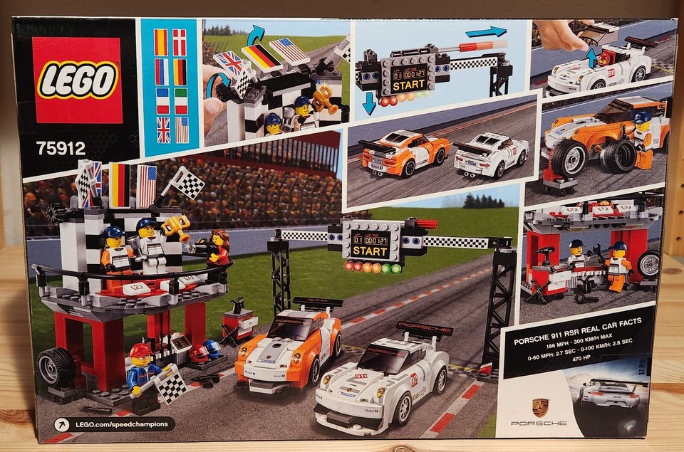 LEGO 75912 SPEED CHAMPIONS: Porsche 911 GT Finish Line Factory Sealed ...