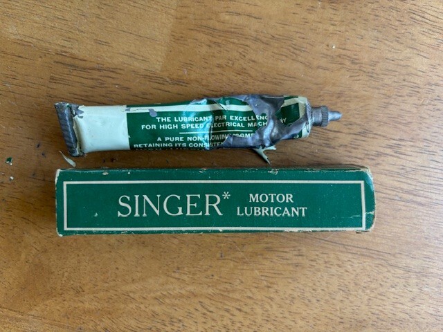 Singer Sewing Machine Vintage Motor Lubricant Tube Pliable 1/2 oz ...