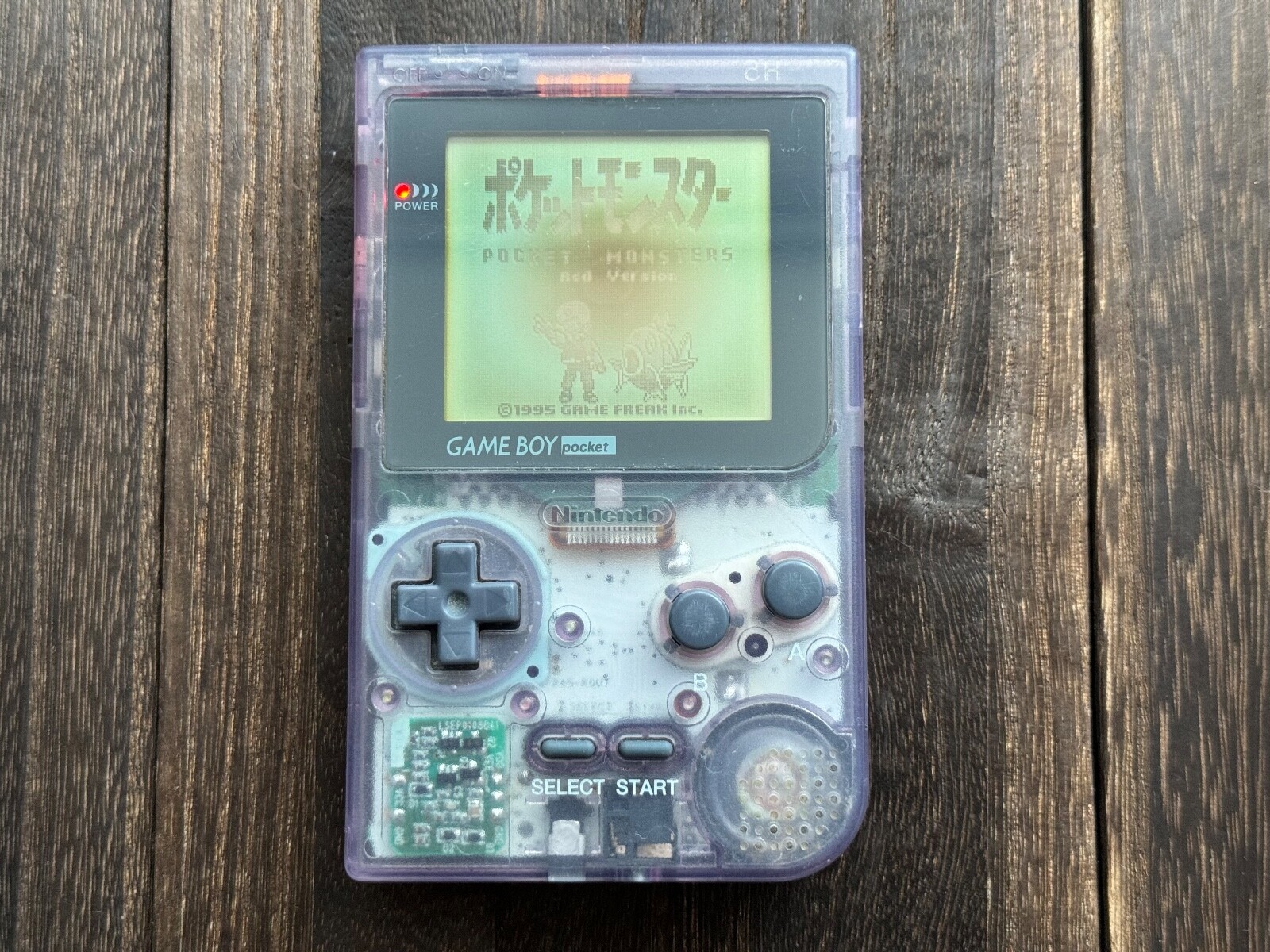 Nintendo Game Boy Pocket Clear Atomic Purple Handheld System MGB-001 ...