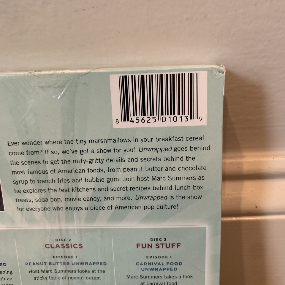 Unwrapped Volume 1 DVD 2009 3 Disc Set TV Show Food Network New Sealed ...