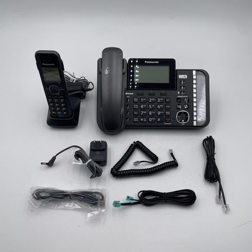 Panasonic 2-Line Corded/Cordless Phone System DECT 6.0 KX-TG9581B ...