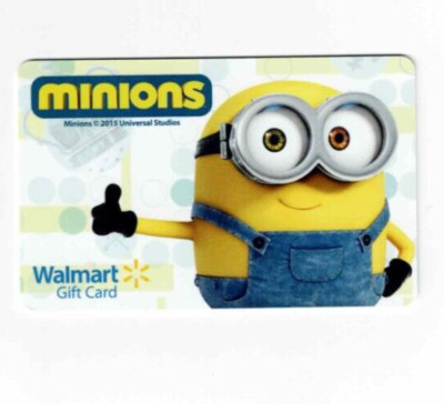Walmart Gift Card - Minions - Despicable Me - Universal Studios - No ...