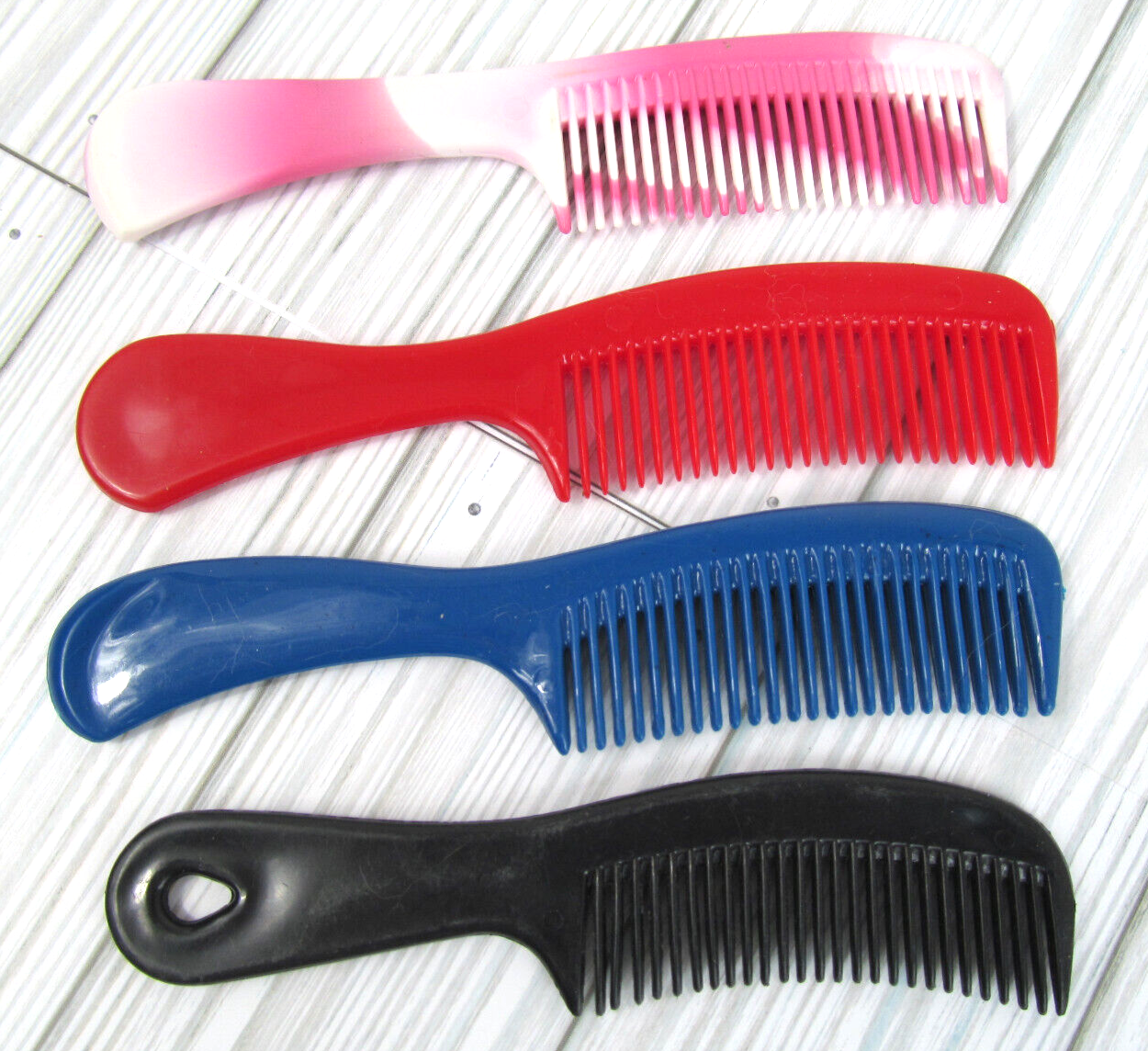 Vtg Goody Unbreakable Combs Back Pocket 1980s Plastic 6.5" Pink Red ...