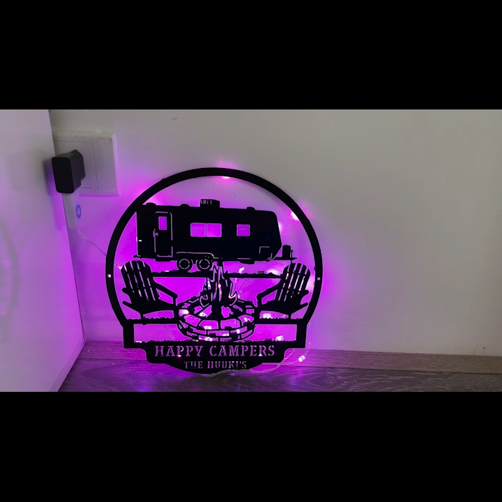 Custom Darts Metal Wall Art With LED Light, Personalized Darts Player ...