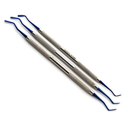 Dental Composite Filling Instruments Flat Plastic 2mm 2.5mm 3mm Blue ...