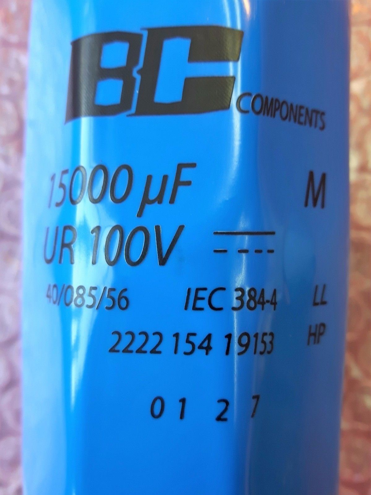 Bc Components 15000µF Ur 100 V Capacitor 2 Screw Terminals ...