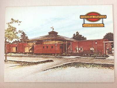 Victoria Station Restaurants British Railway boxcars Vintage 4x6 ...