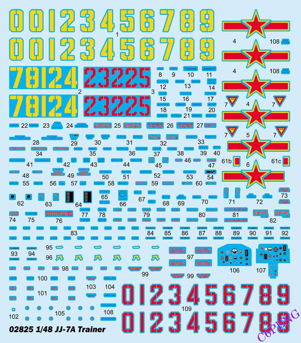 Trumpeter 02825 1/48 JJ-7A Trainer Model Kit | eBay
