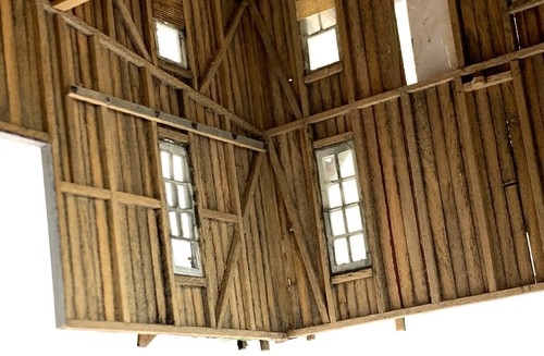 Custom Built HO Scale Old Tyme Wooden Board Business Building w ...