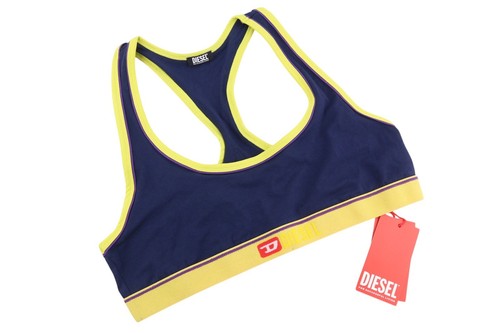 DIESEL Ufsb-Mileys Women Sports Bra XL Sleeveless Round Neck Stretchy ...