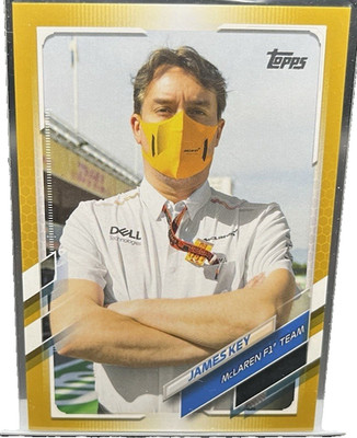 2021 Topps Formula 1 F1 James Key #87 Gold 19/50 Flagship McLaren F1 | eBay