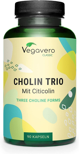 CHOLINE Vegavero® | Avec 3 Formes Actives : L-Choline Bitartrate, CDP ...