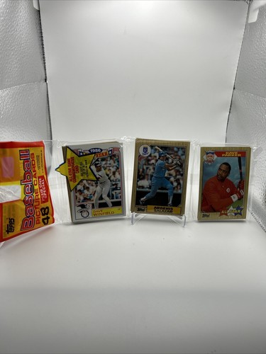 1987 Topps Baseball Unopened Rack Pack - 49 cards with Dave Parker AS ...