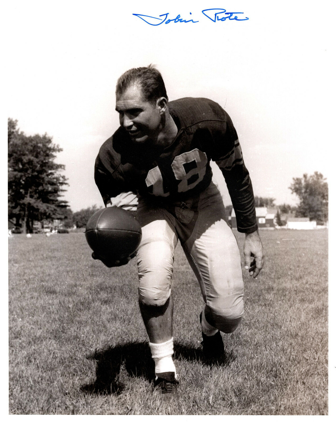 Packers TOBIN ROTE (d) Signed 8x10 Photo #4 AUTO - GBP HOF - 1956 Pro ...