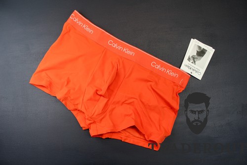 Calvin Klein CK mens orange Modern performance low rise trunk Underwear ...
